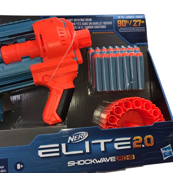Nerf | Toys | Nerf Elite 2 Shockwave Rd5 Blaster Brand New In Box Toy ...